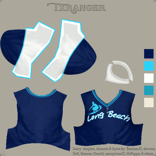 Logo/Jersey/Cap Request - Long Beach Surfers - OOTP Developments Forums